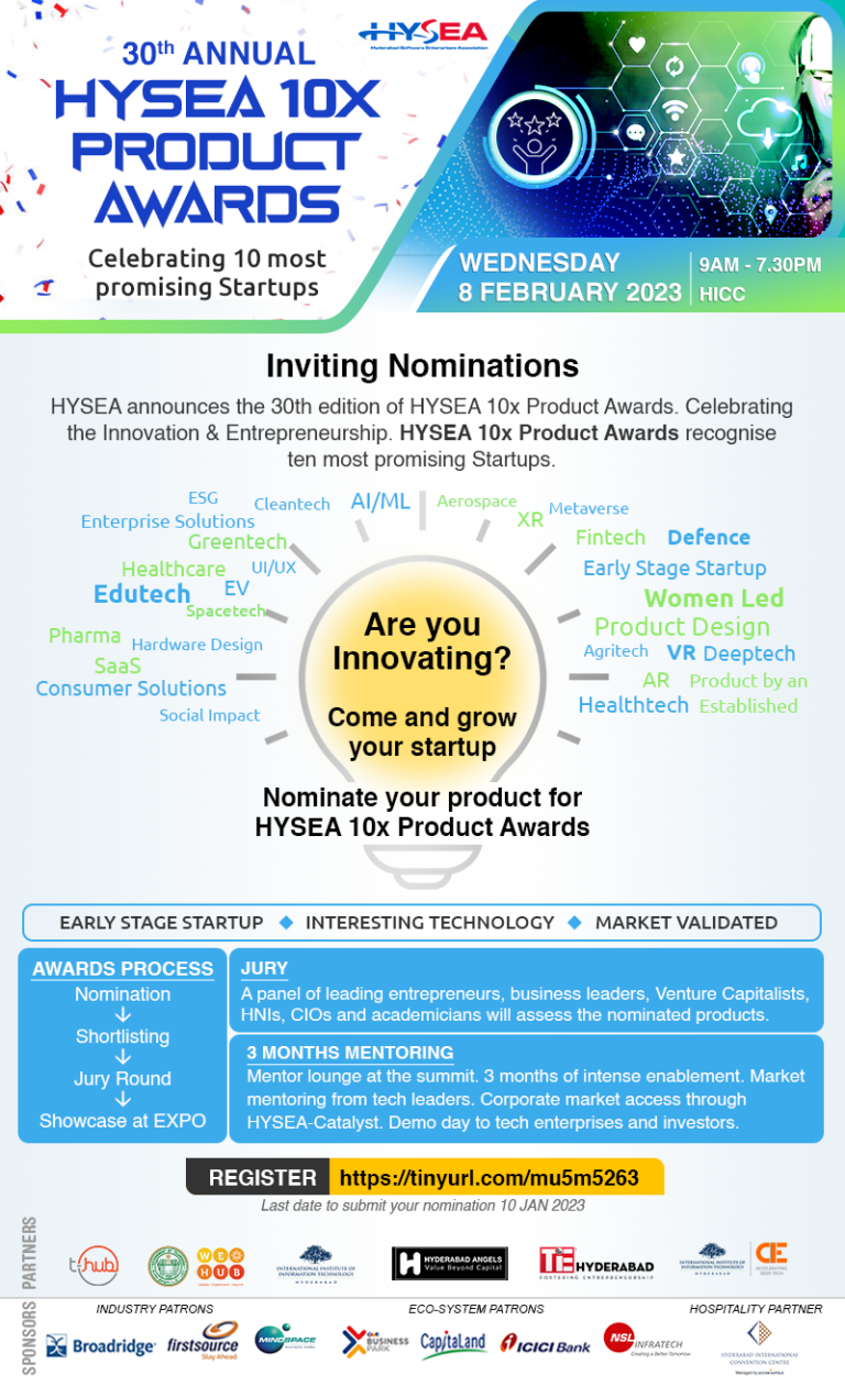 30th edition of Annual HYSEA 10x Product Awards & Expo 2023 – HYSEA